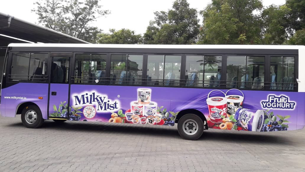 Milky Mist | OOH Advertising | Bus & Truck Advertising Bangalore, India